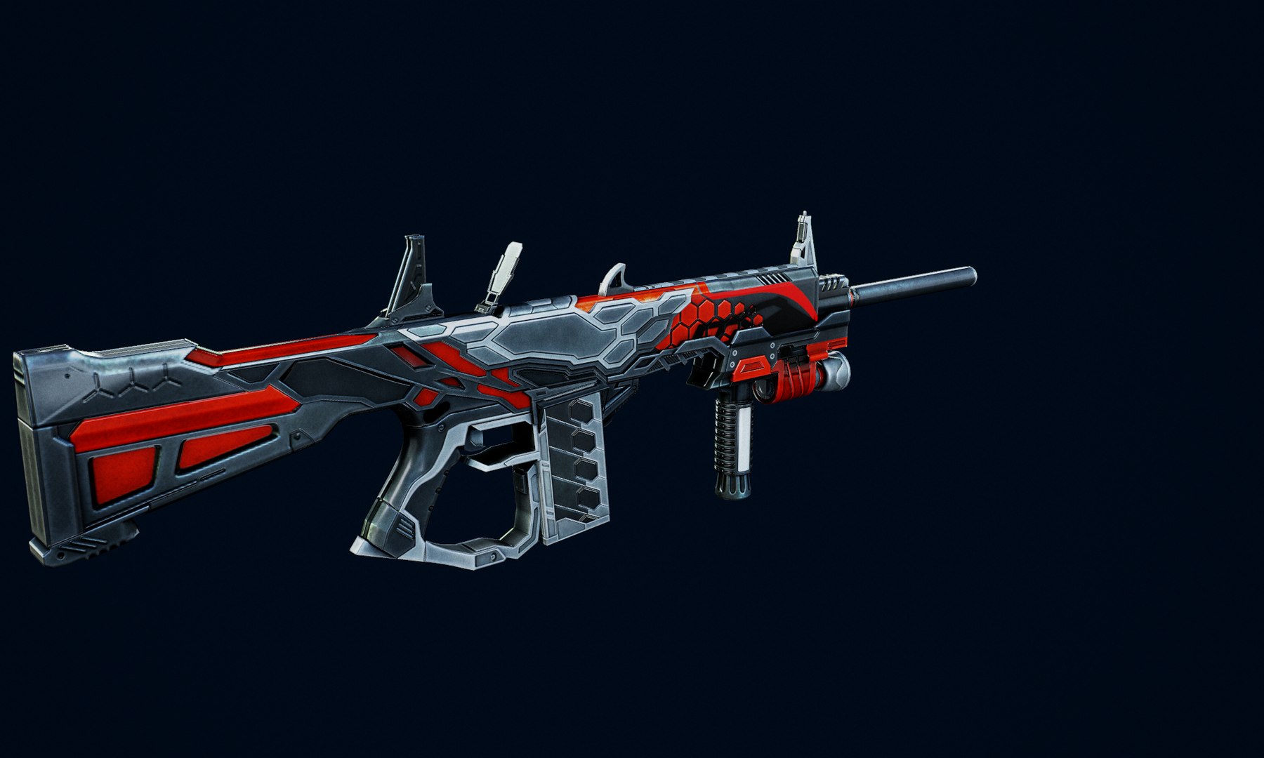 3D Gun AA12 Buster - TurboSquid 2065899