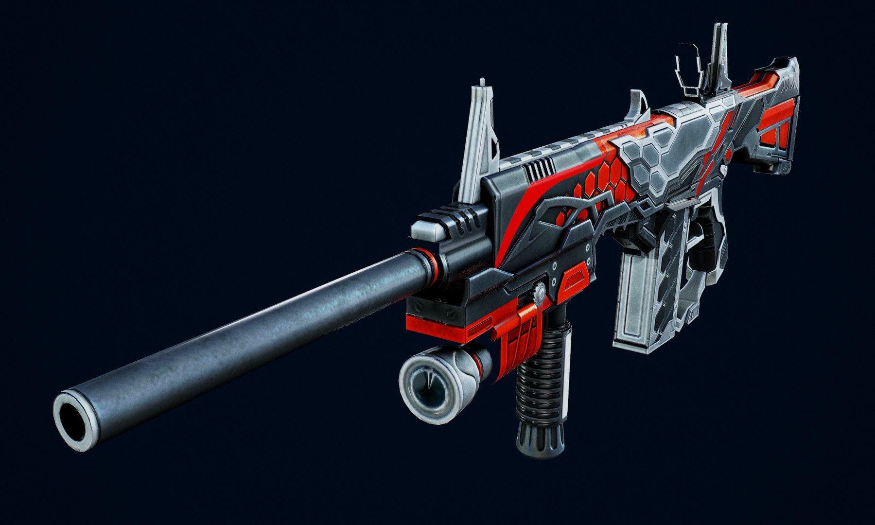 3D Gun AA12 Buster - TurboSquid 2065899
