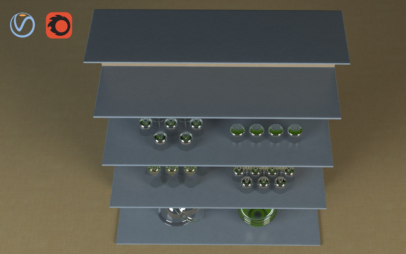 Free kitchen shelf 3D model | 1143947 | TurboSquid
