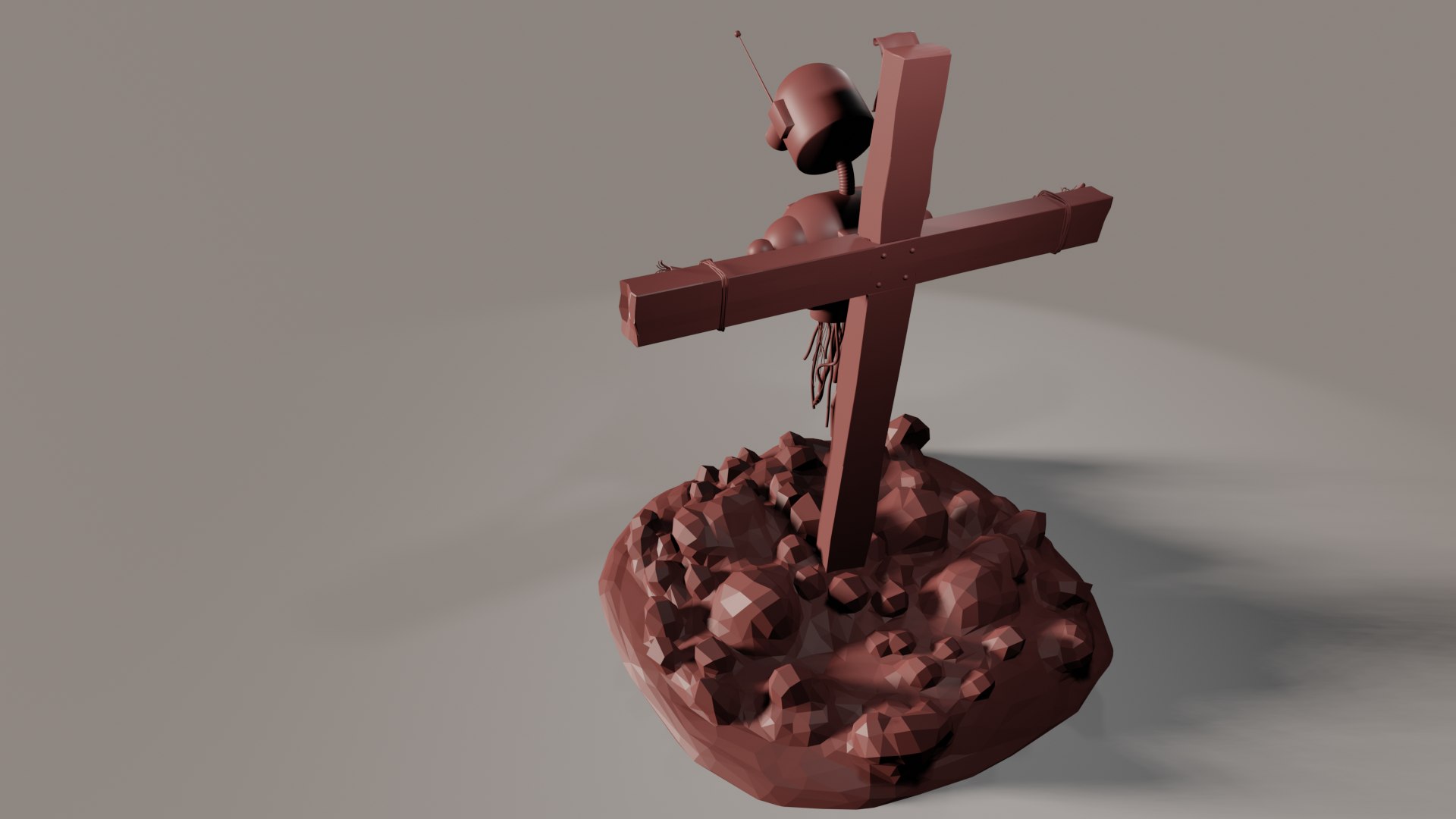 Crucified Robot 3D Model - TurboSquid 1885018