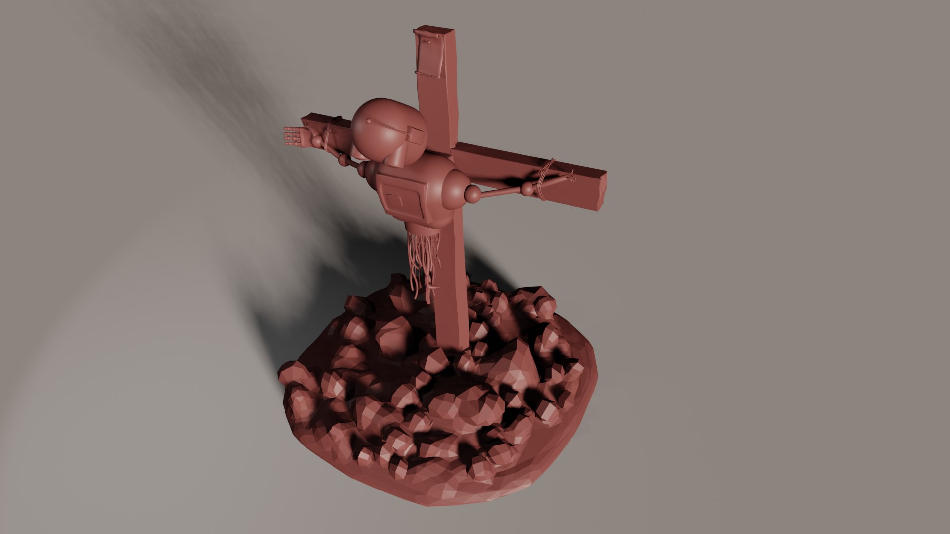 Crucified Robot 3D Model - TurboSquid 1885018
