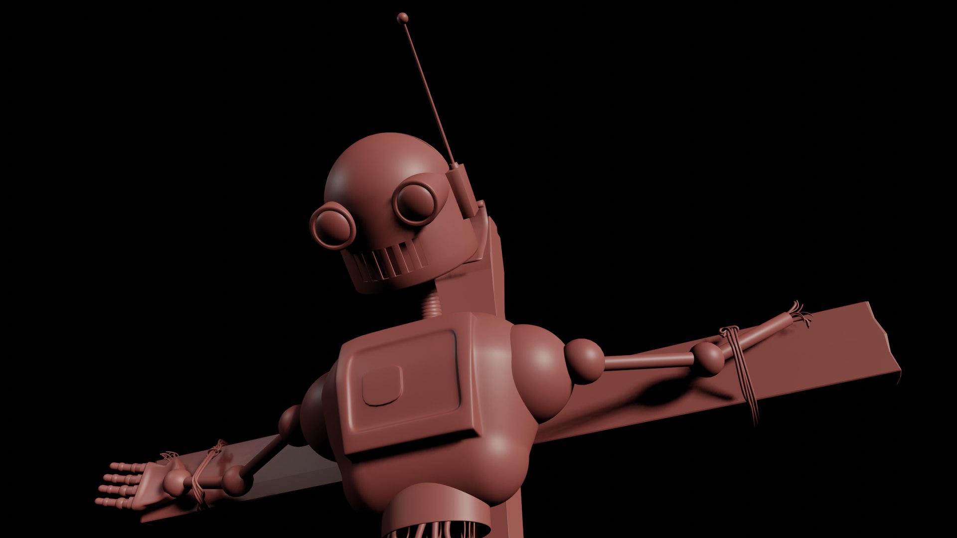Crucified Robot 3D Model - TurboSquid 1885018