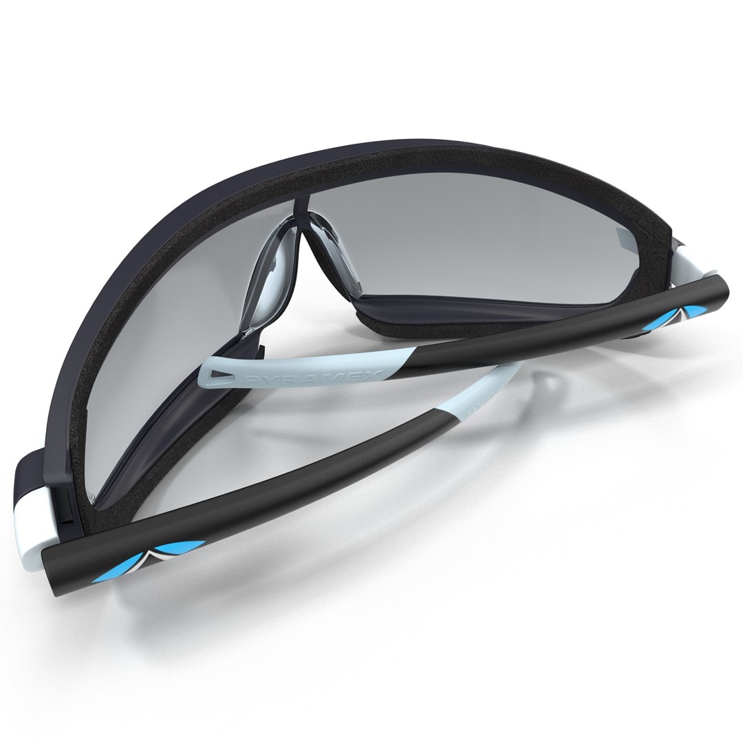 Safety Glasses Folded 2 3d Obj