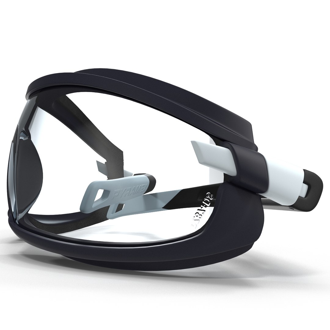 Safety Glasses Folded 2 3d Obj