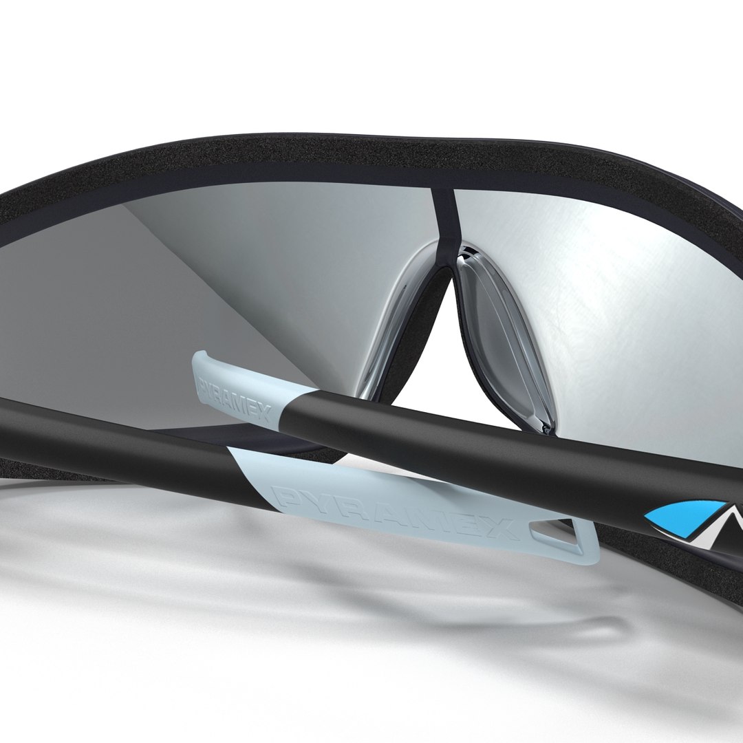 Safety Glasses Folded 2 3d Obj