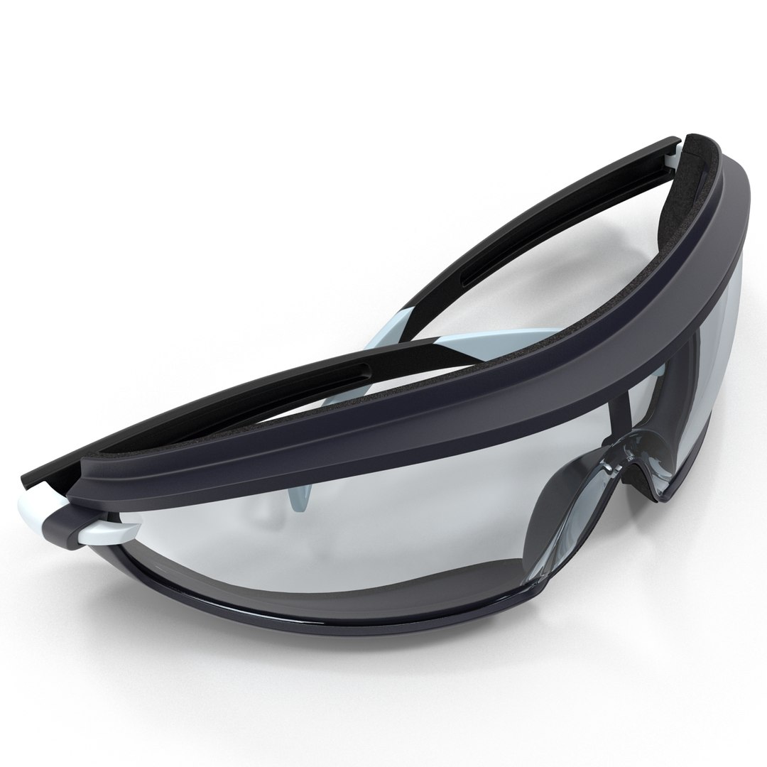 Safety Glasses Folded 2 3d Obj