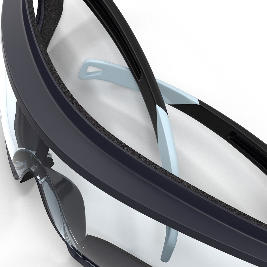 Safety Glasses Folded 2 3d Obj
