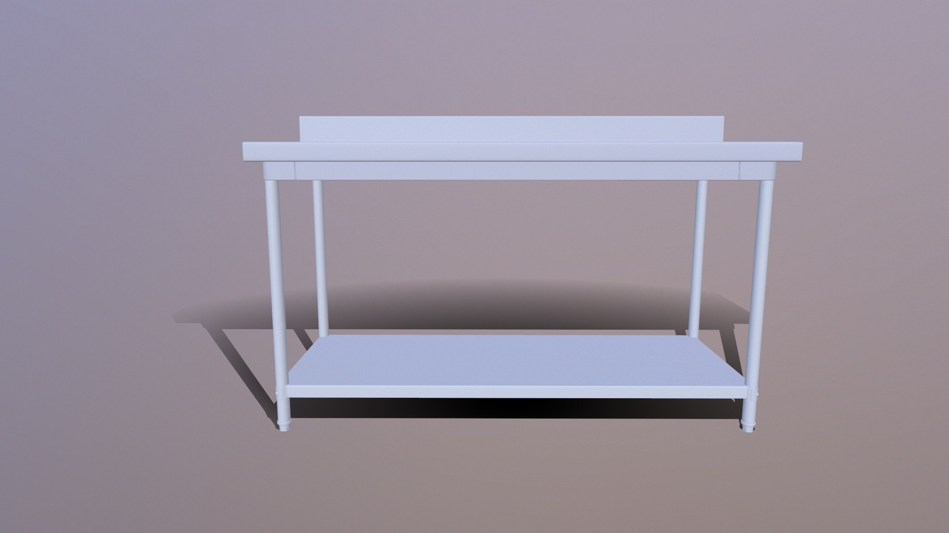 Stainless Steel Table 3D Model - TurboSquid 2236621