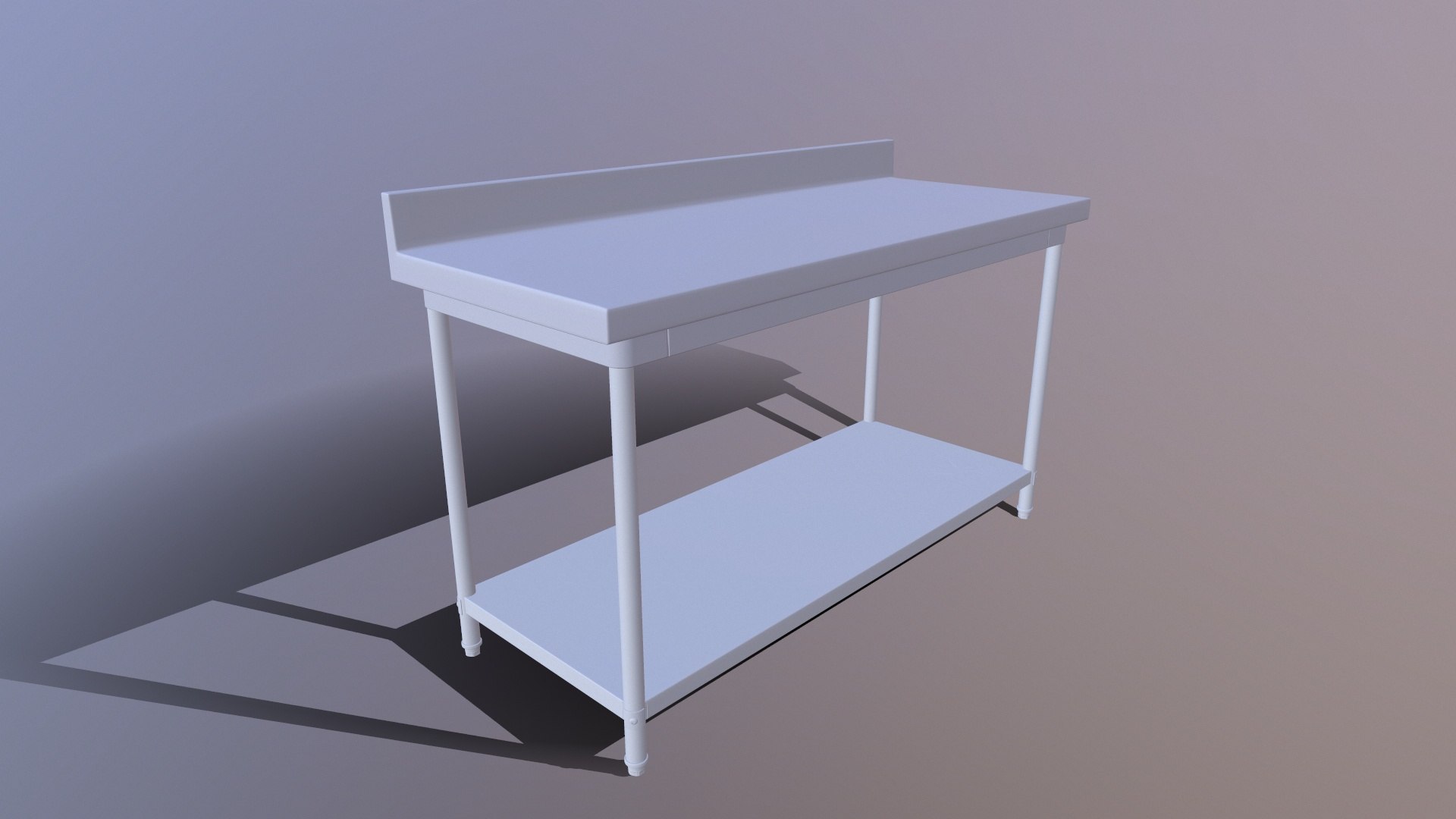 Stainless Steel Table 3D Model - TurboSquid 2236621