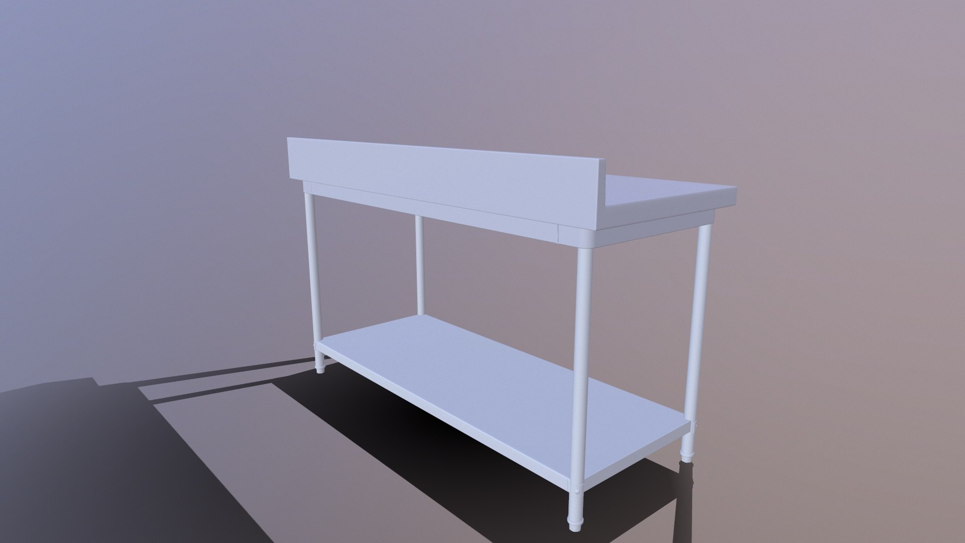 Stainless Steel Table 3D Model - TurboSquid 2236621