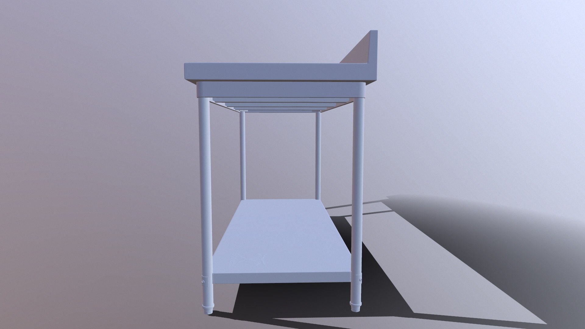 Stainless Steel Table 3D Model - TurboSquid 2236621