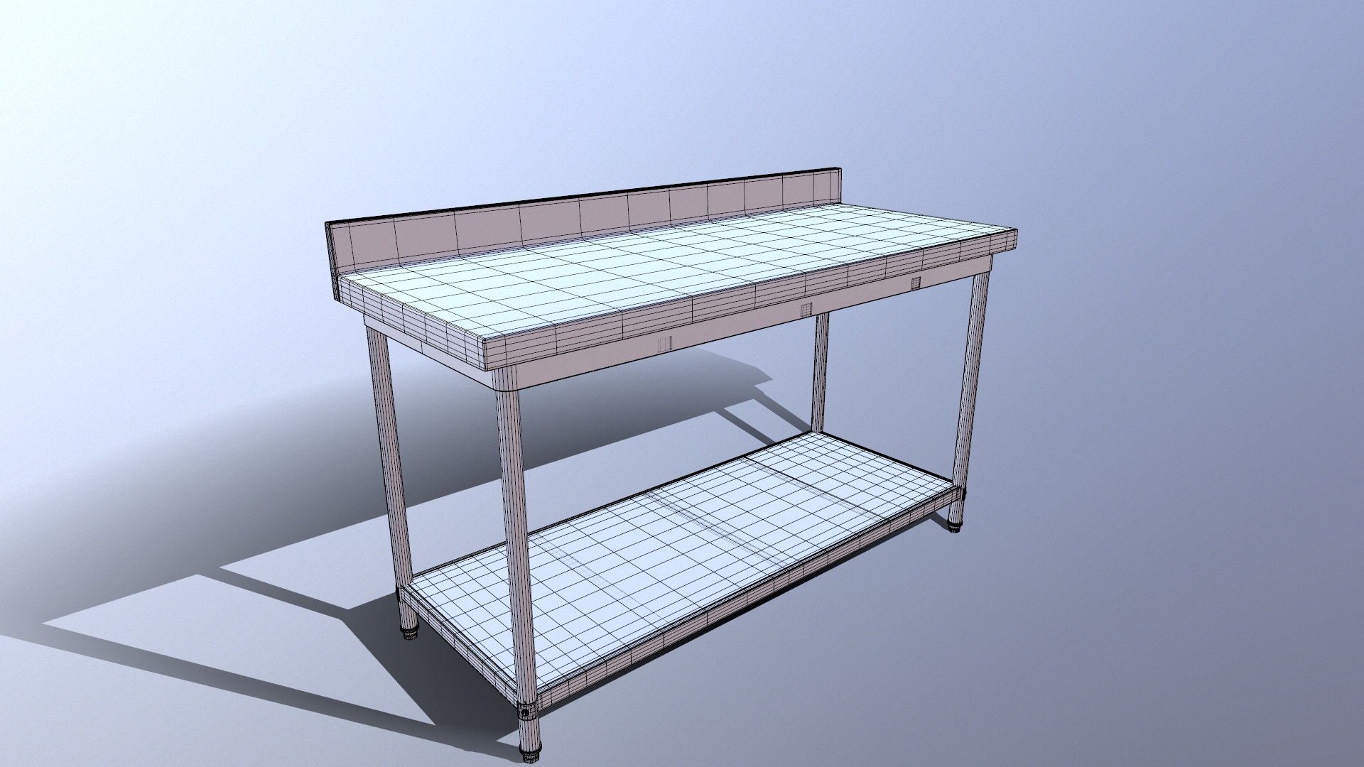 Stainless Steel Table 3D Model - TurboSquid 2236621