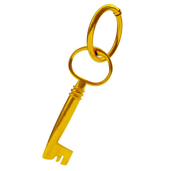 3D Gold key 3d model - TurboSquid 1976726