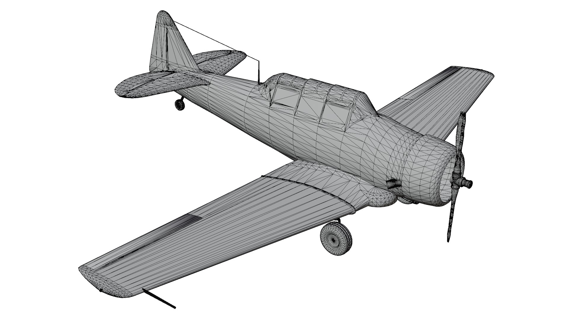 3D North-American-T6-Texan Model - TurboSquid 2251892