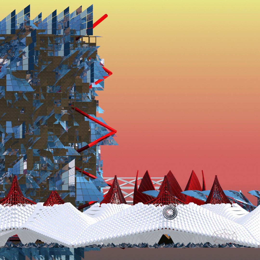 futuristic townscapes 3d model