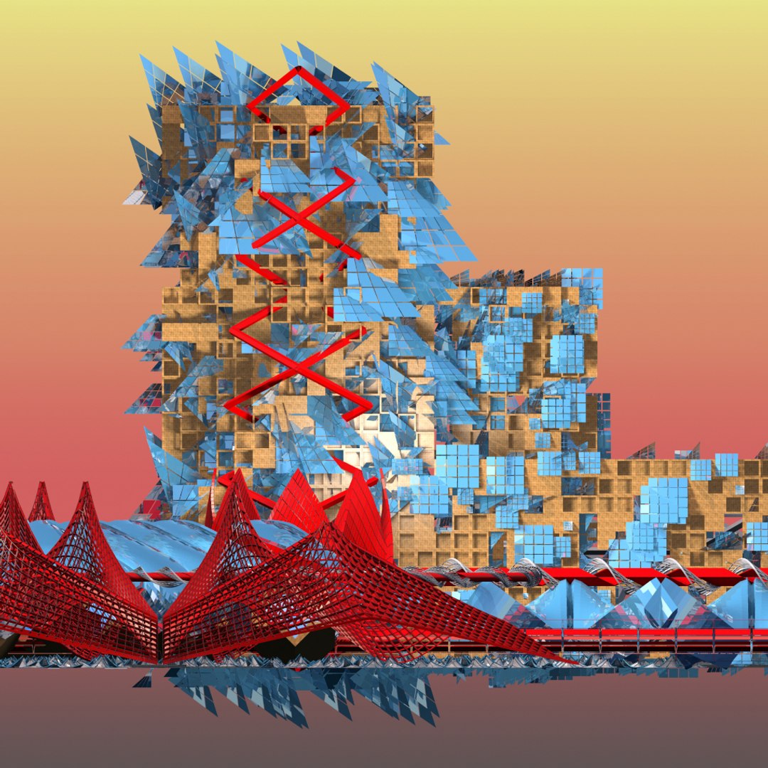 futuristic townscapes 3d model