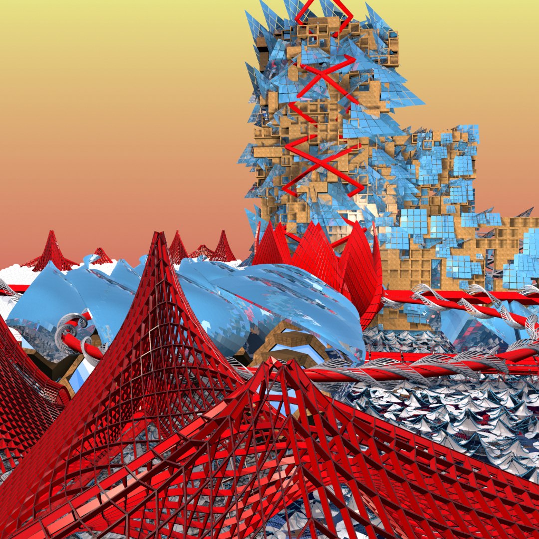 futuristic townscapes 3d model