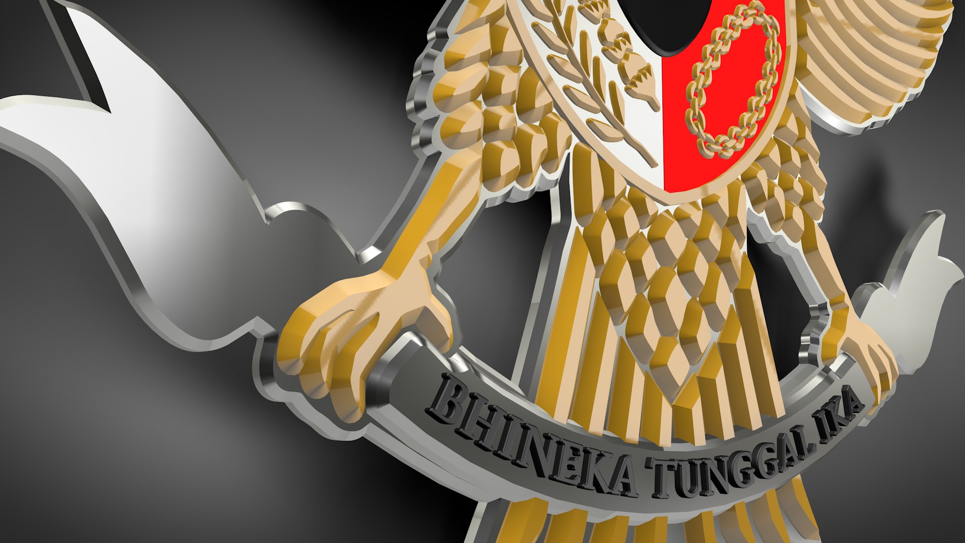 3D Model Garuda Pancasila - TurboSquid 2087357