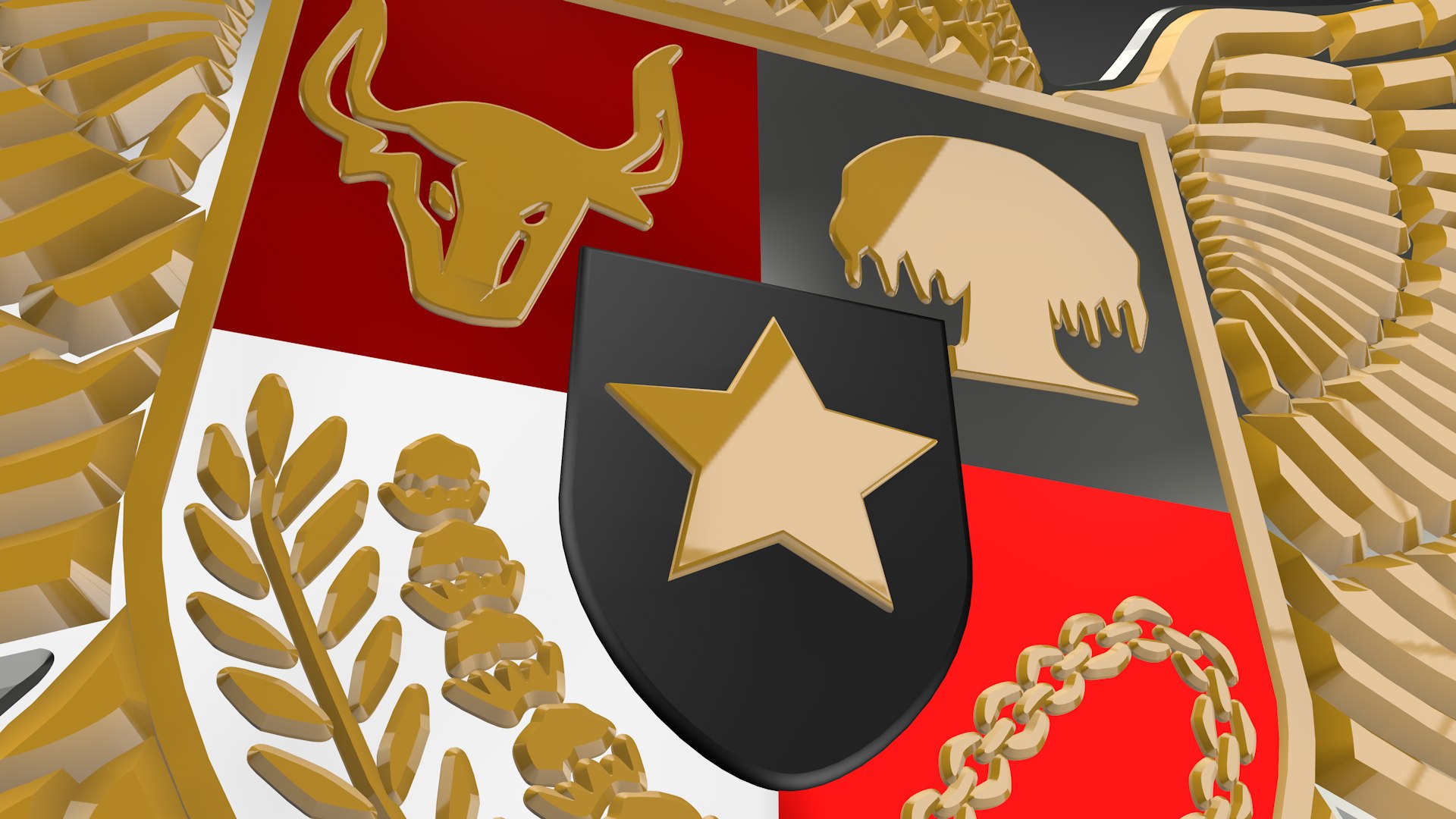 3D Model Garuda Pancasila - TurboSquid 2087357