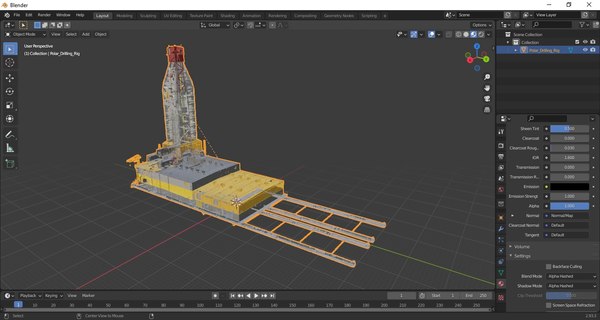 3D model Polar Drilling Rig - TurboSquid 1780520