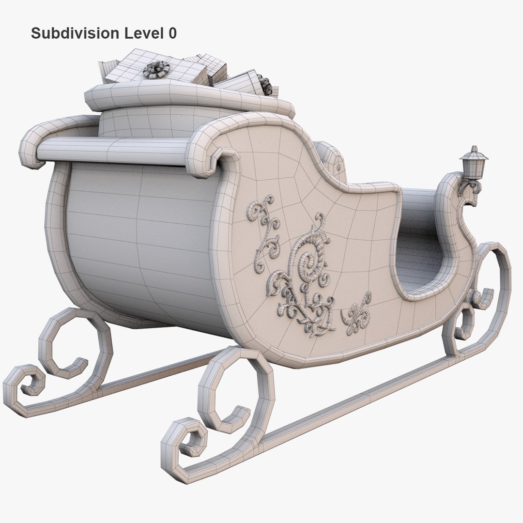 3D Santa S Sleigh - TurboSquid 1224412