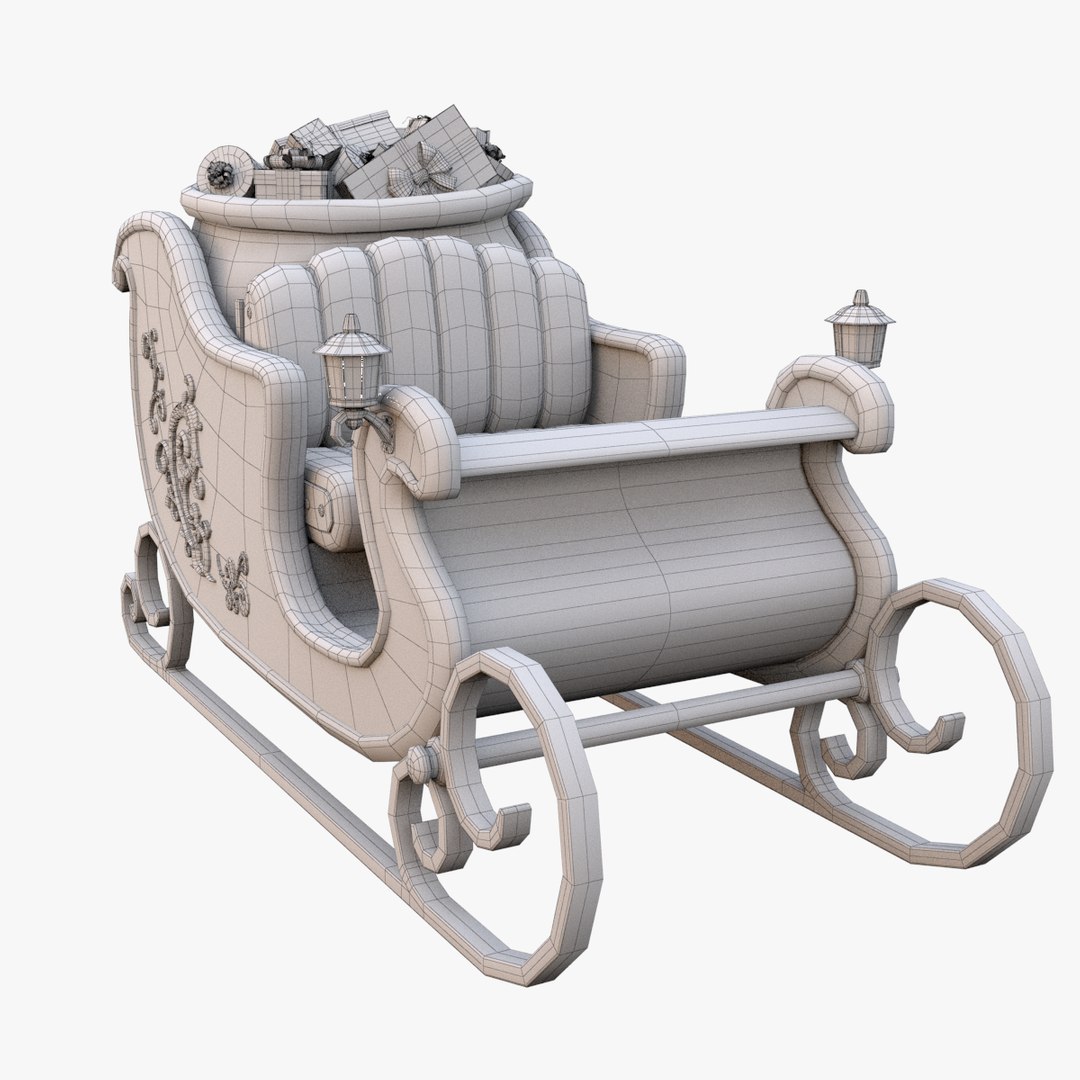 3D Santa S Sleigh - TurboSquid 1224412