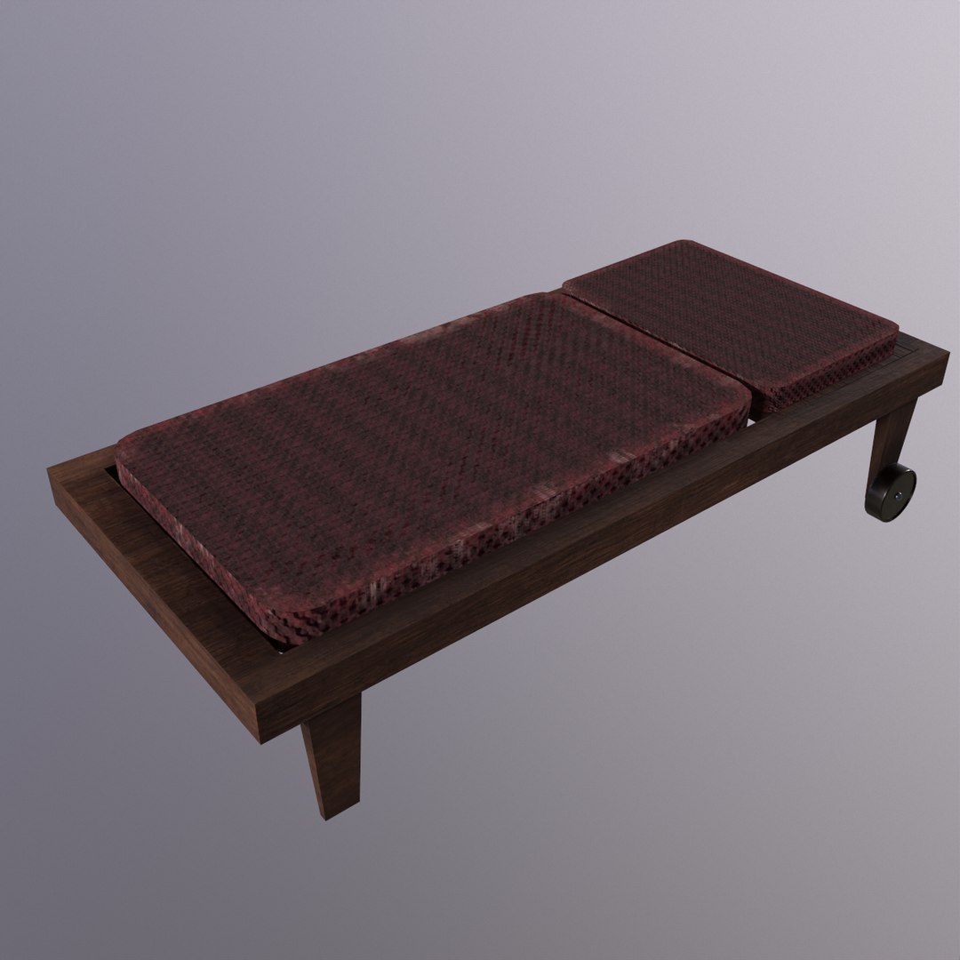 Stretcher Game Ready Low Poly 3D Model Low-poly 3D model model ...