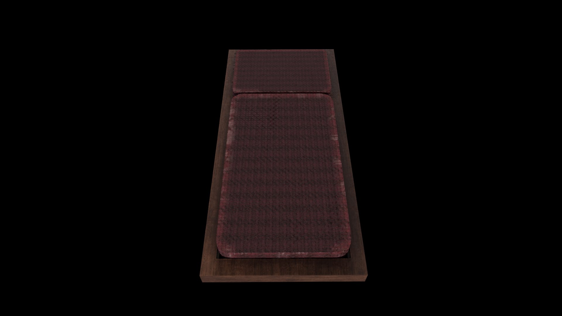 Stretcher Game Ready Low Poly 3D Model Low-poly 3D model model ...