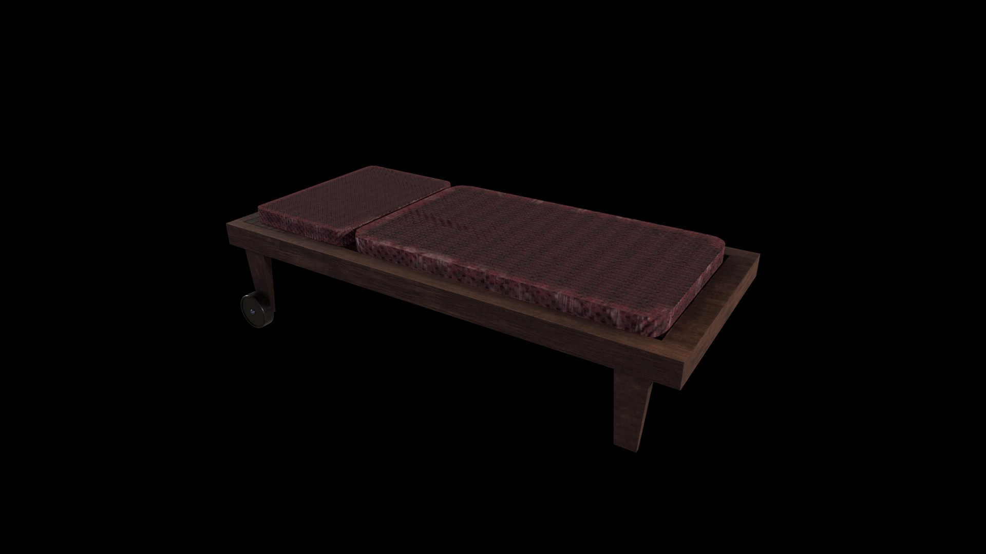 Stretcher Game Ready Low Poly 3D Model Low-poly 3D model model ...