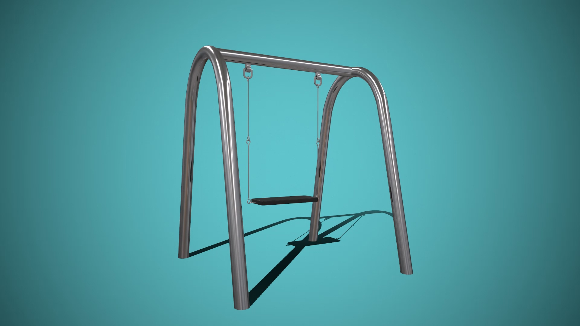 Swings Seat With Hanging Chain Animated And Rigged 3D Model ...