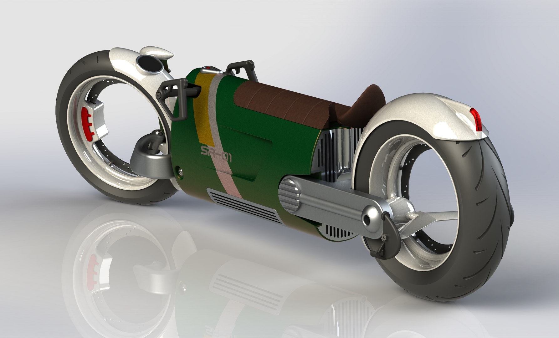 3D Fantasy Motorcycle SR-01 3D Model - TurboSquid 2232587