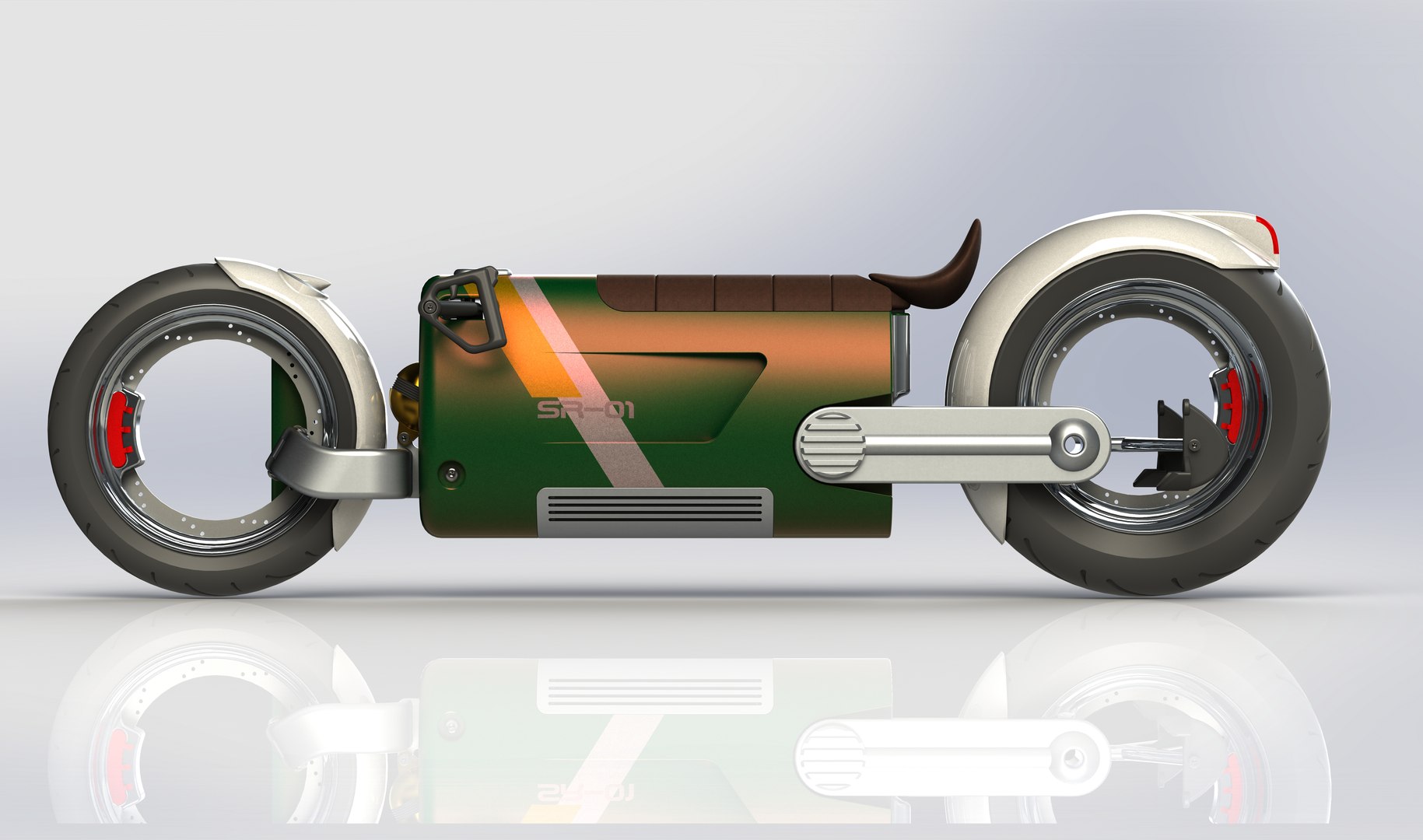 3D Fantasy Motorcycle SR-01 3D Model - TurboSquid 2232587