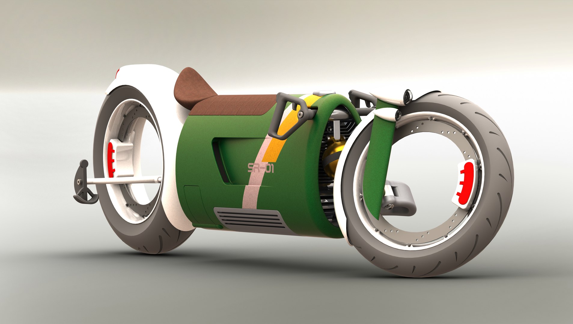 3D Fantasy Motorcycle SR-01 3D Model - TurboSquid 2232587