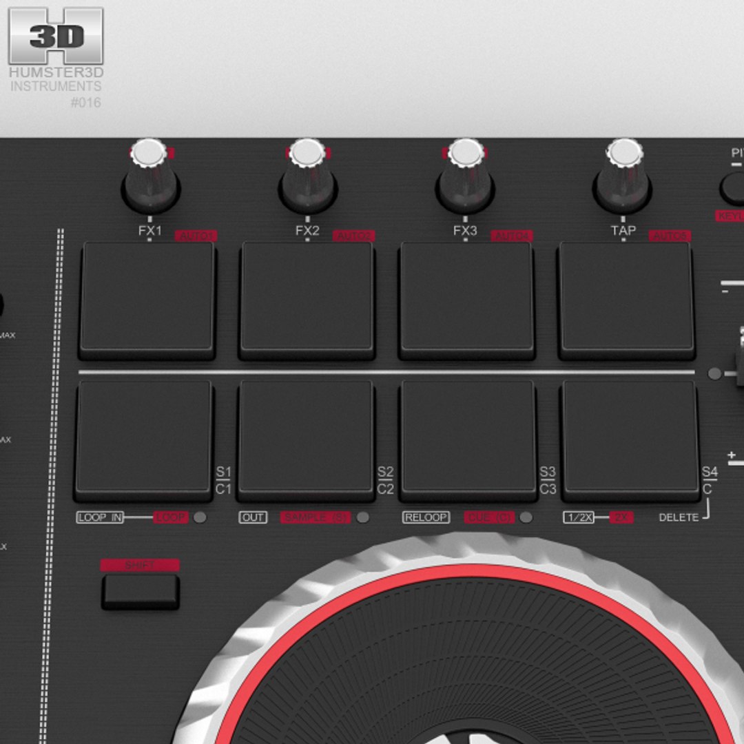 Numark mixtrack pro model - TurboSquid 1252356