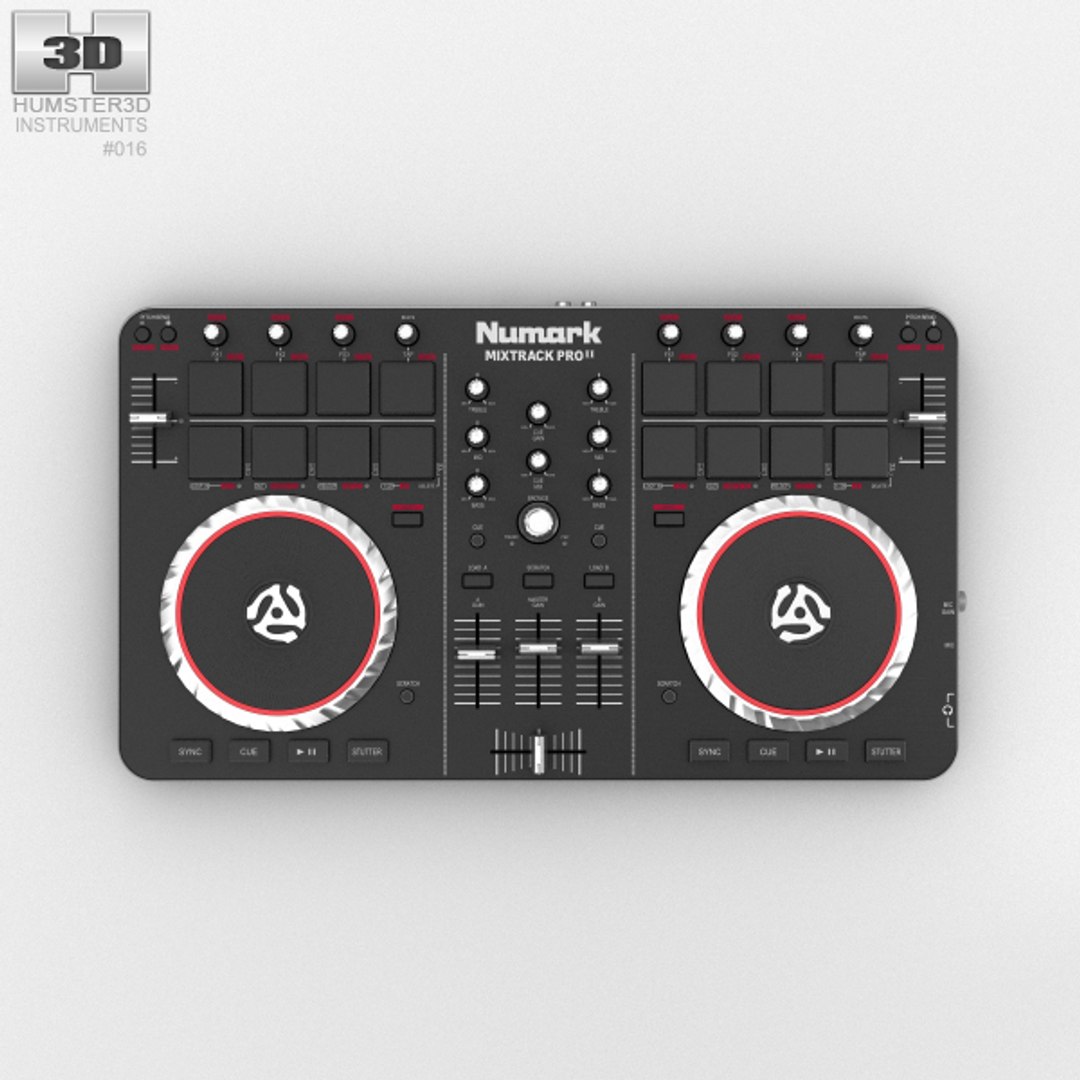 Numark mixtrack pro model - TurboSquid 1252356