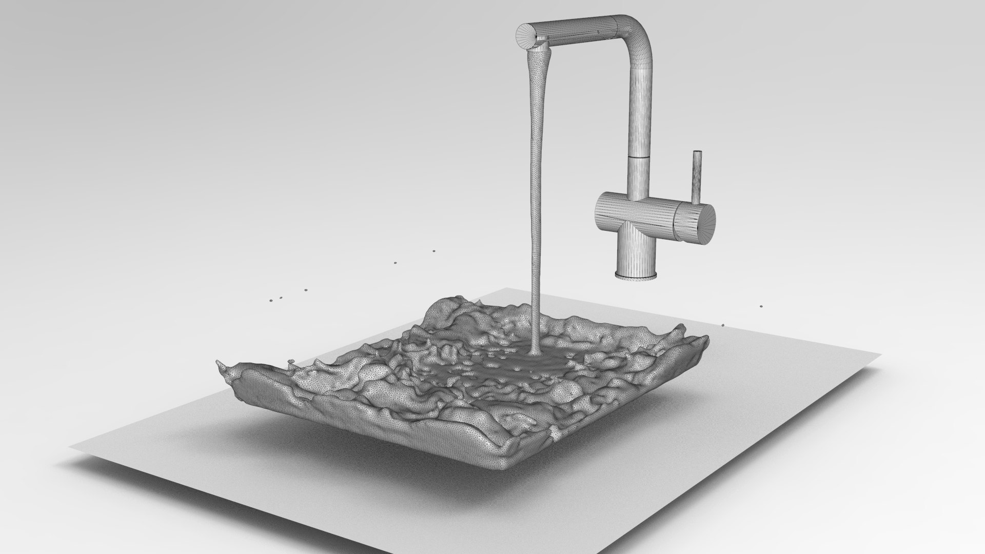 Water Simulation 3D Model - TurboSquid 1860168