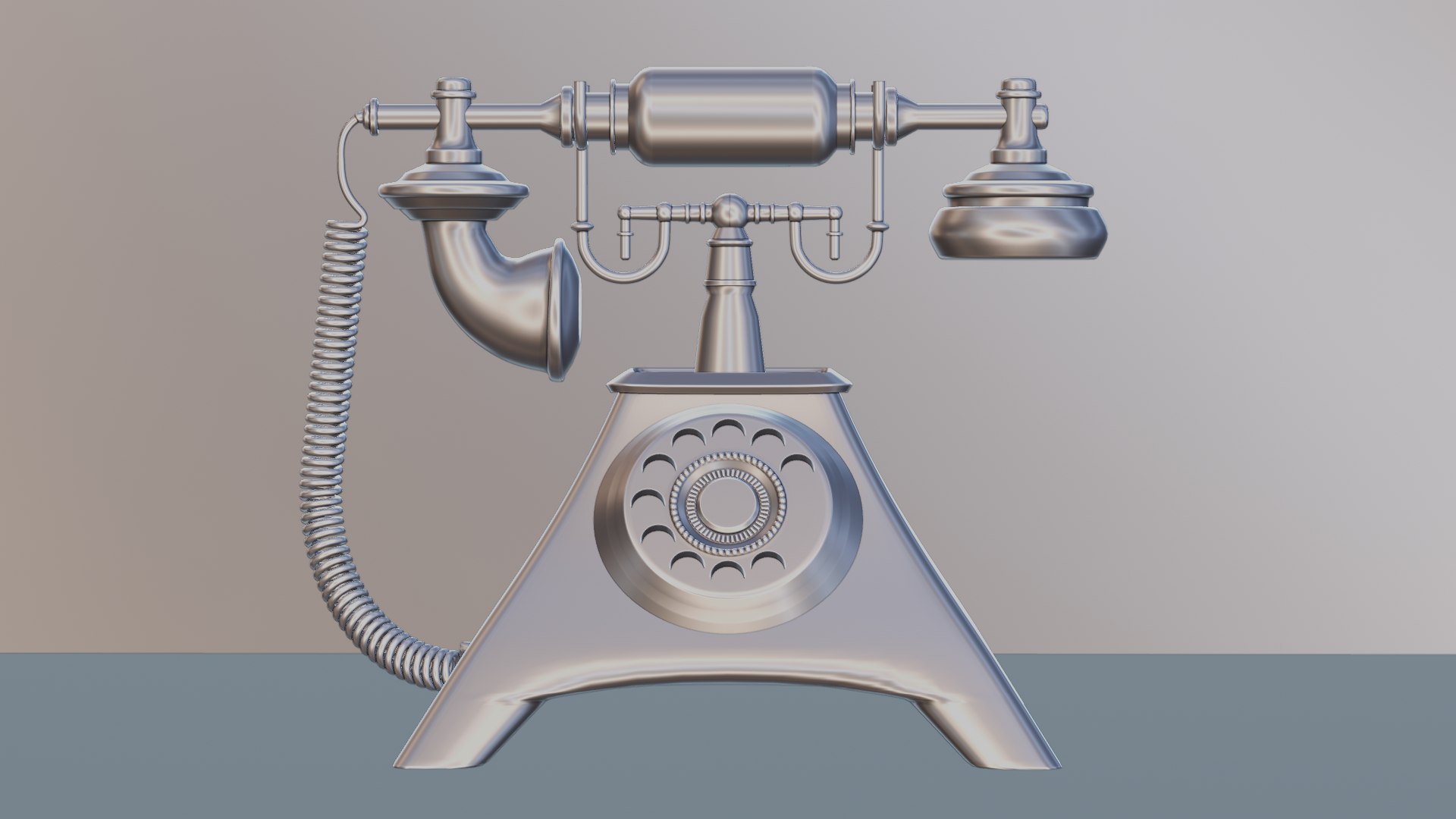 Retro Phone 3D - TurboSquid 2258437