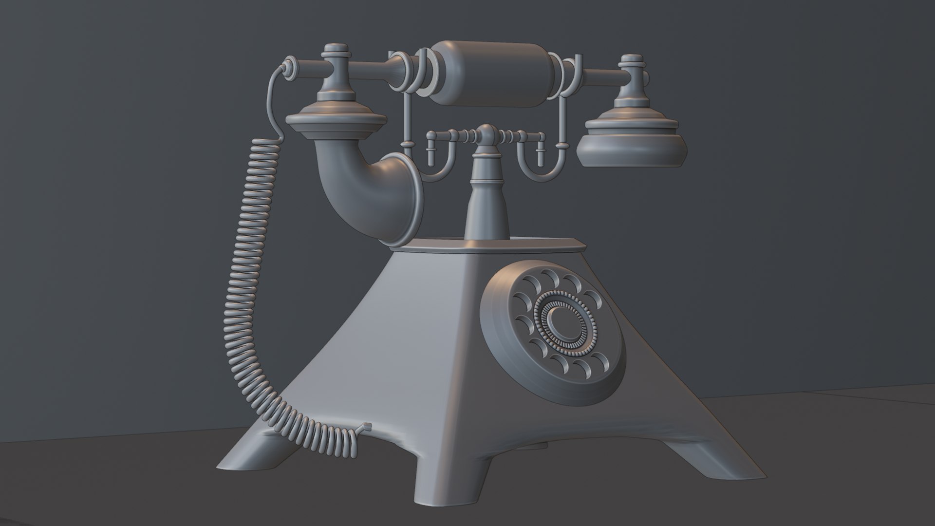 Retro Phone 3D - TurboSquid 2258437