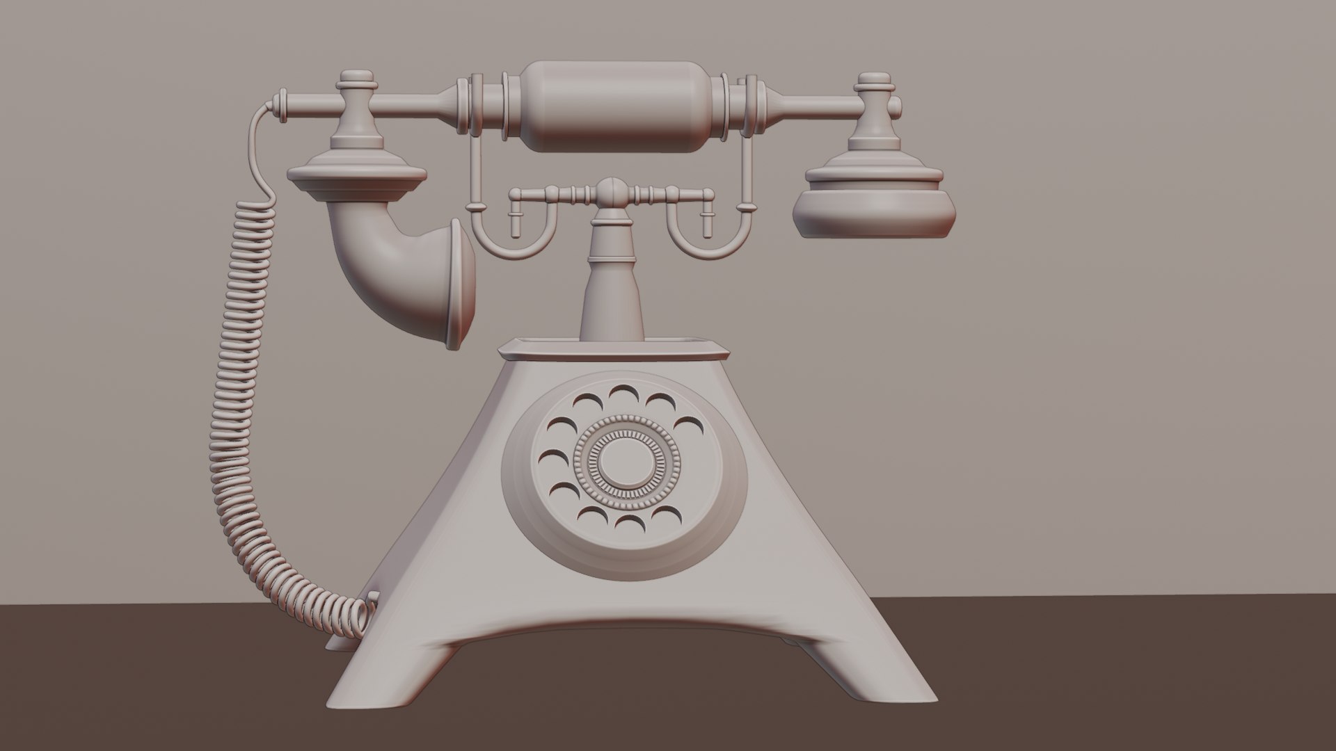 Retro Phone 3D - TurboSquid 2258437