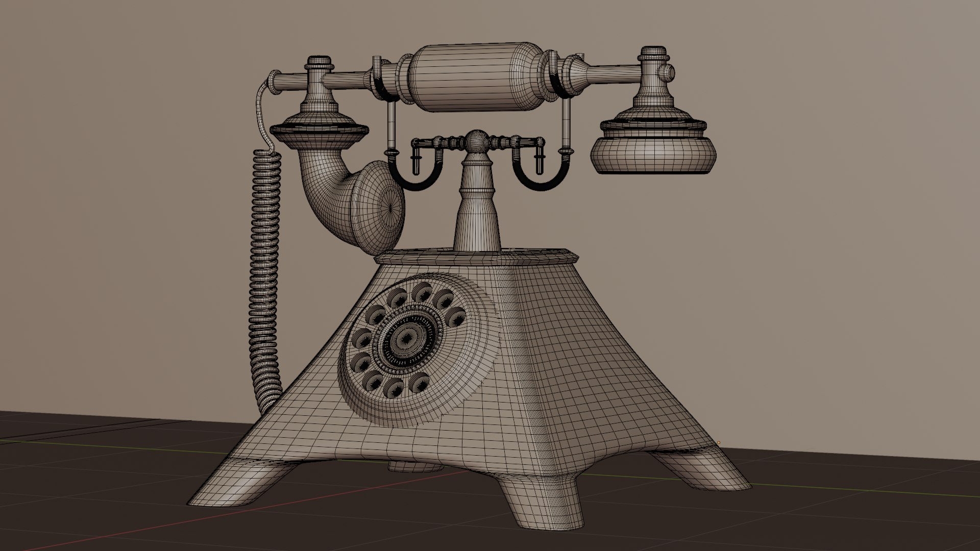 Retro Phone 3D - TurboSquid 2258437