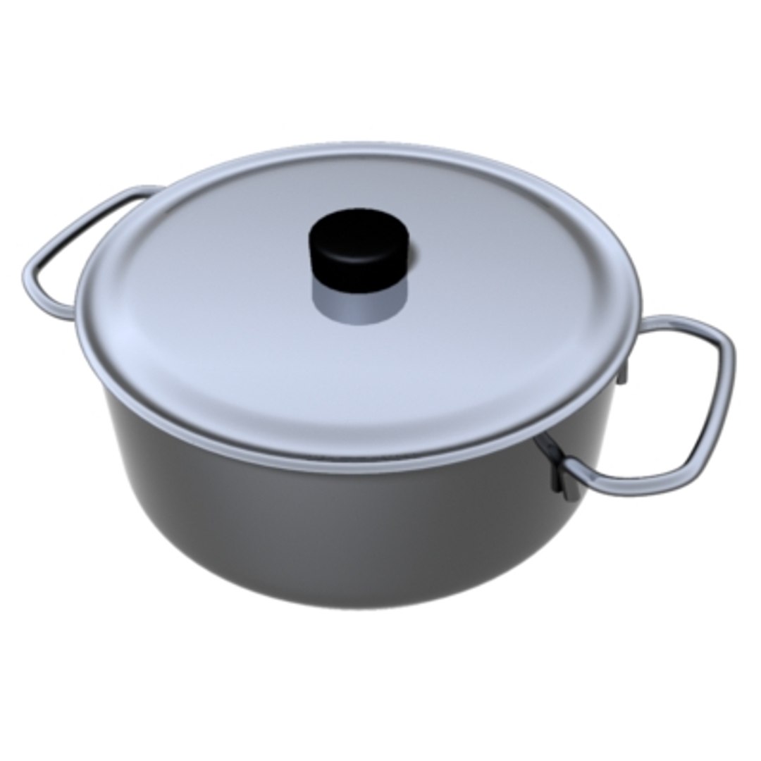 Cooking Pot 3d Model