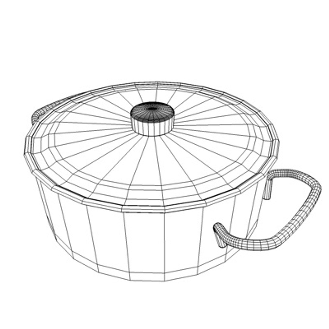 Cooking Pot 3d Model