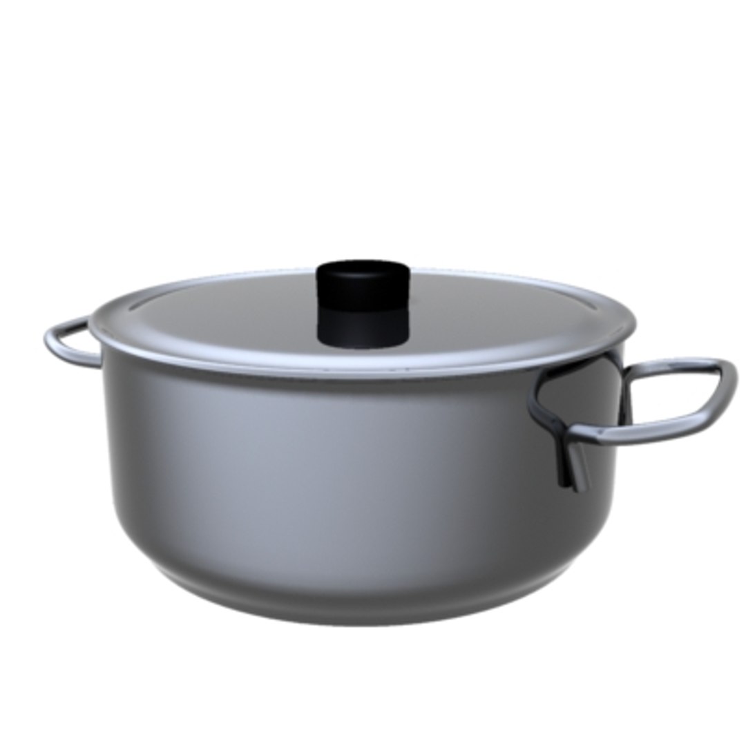 Cooking Pot 3d Model