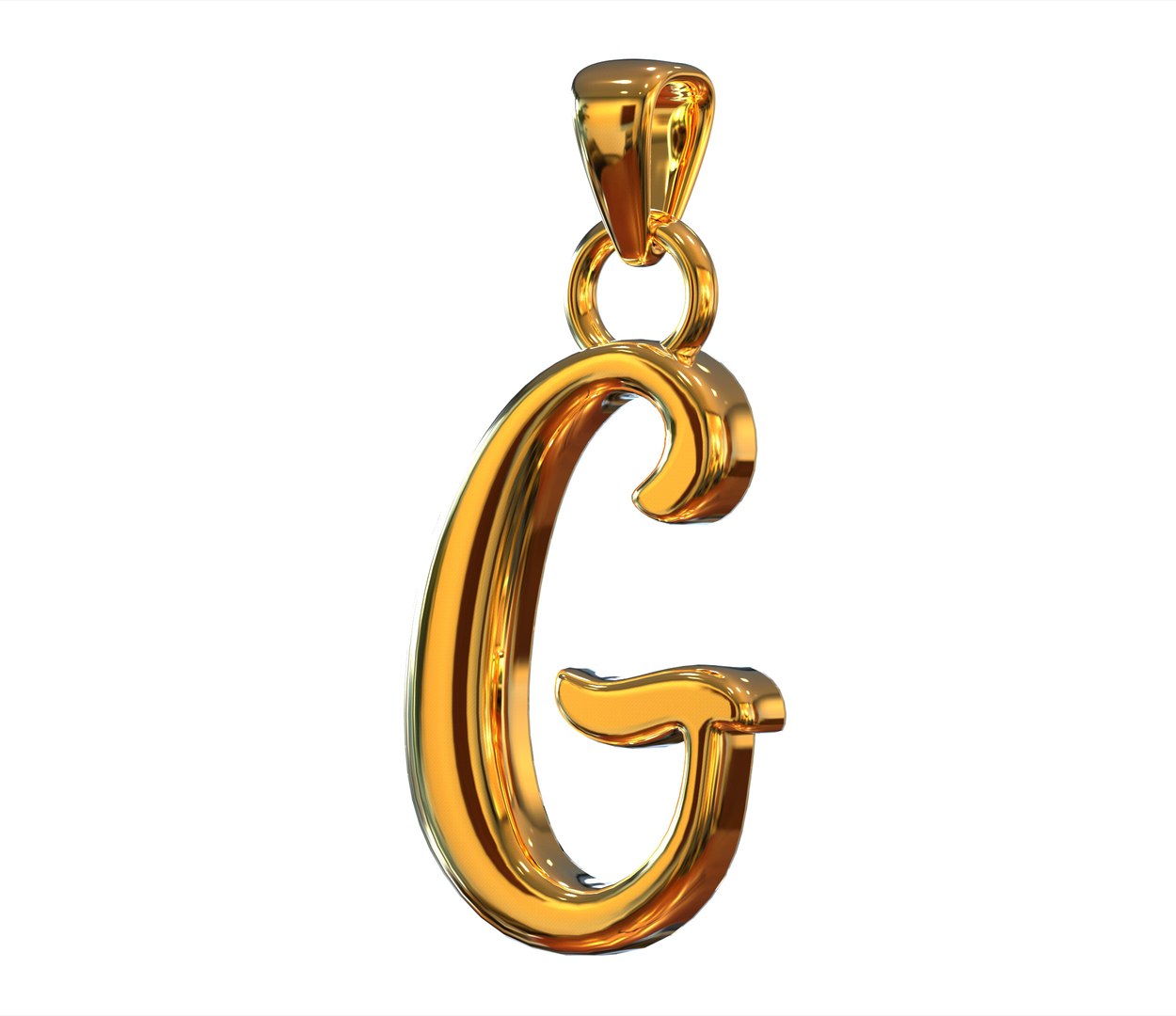 3D G Pendant - TurboSquid 1531304