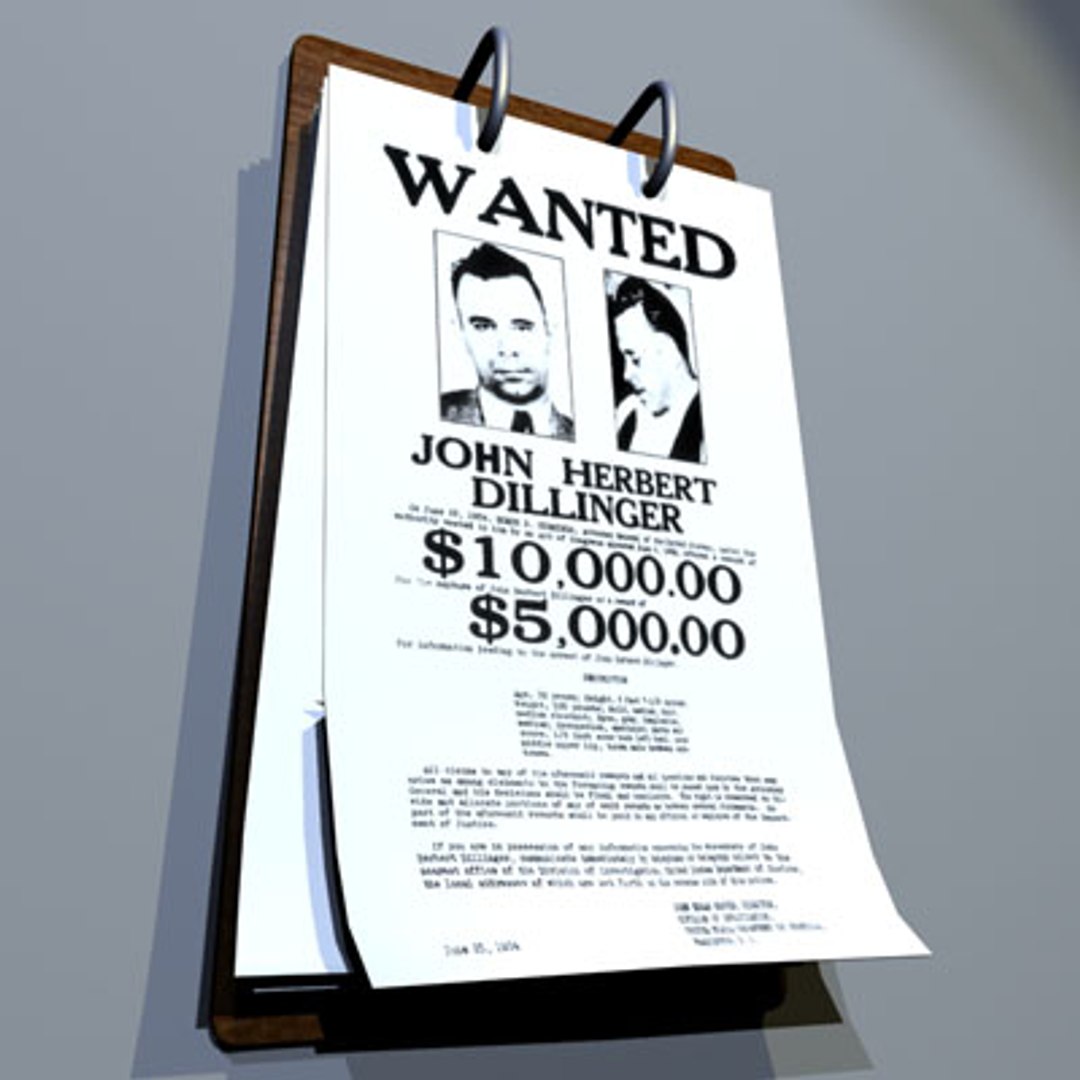 Wanted Poster 01 3d 3ds