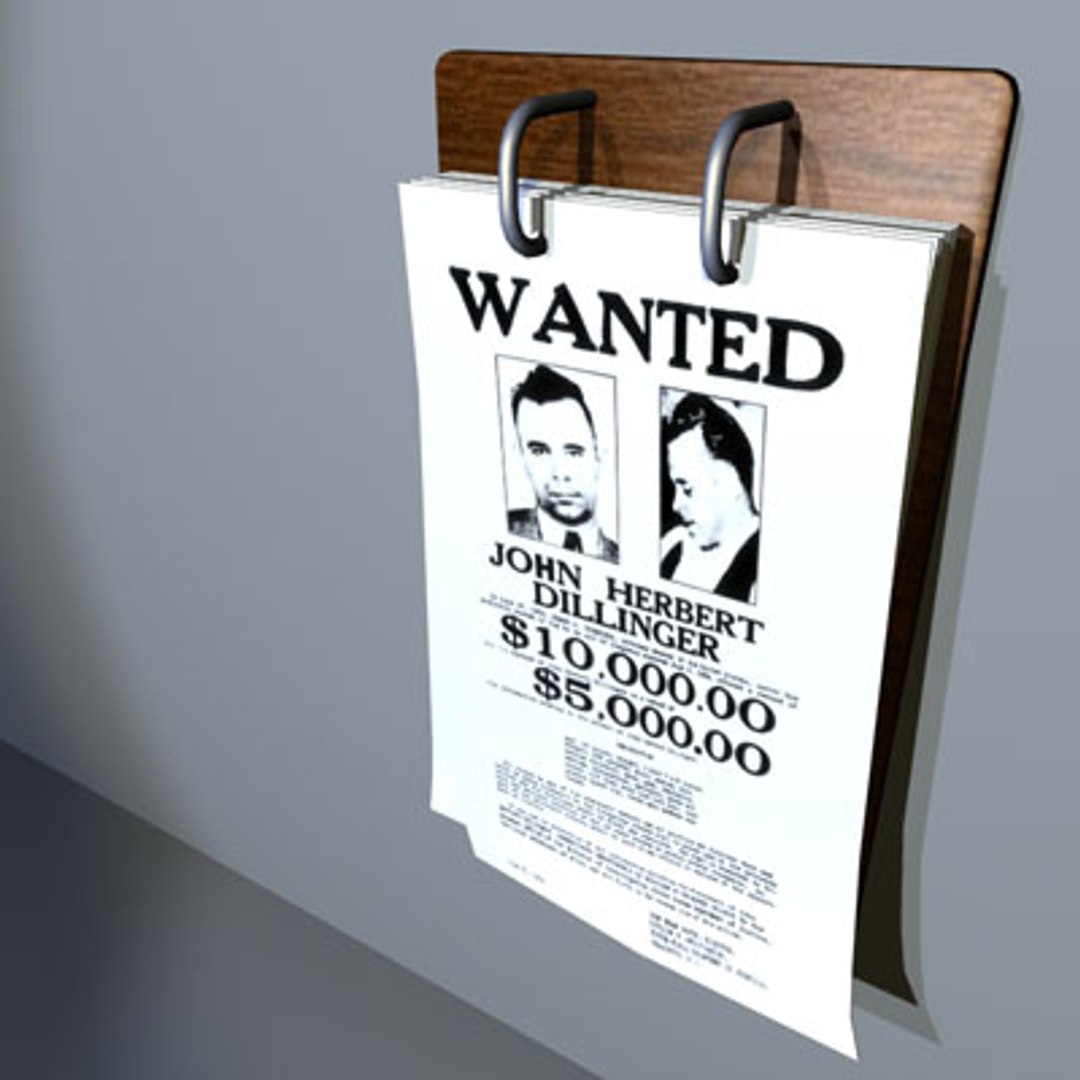 Wanted Poster 01 3d 3ds