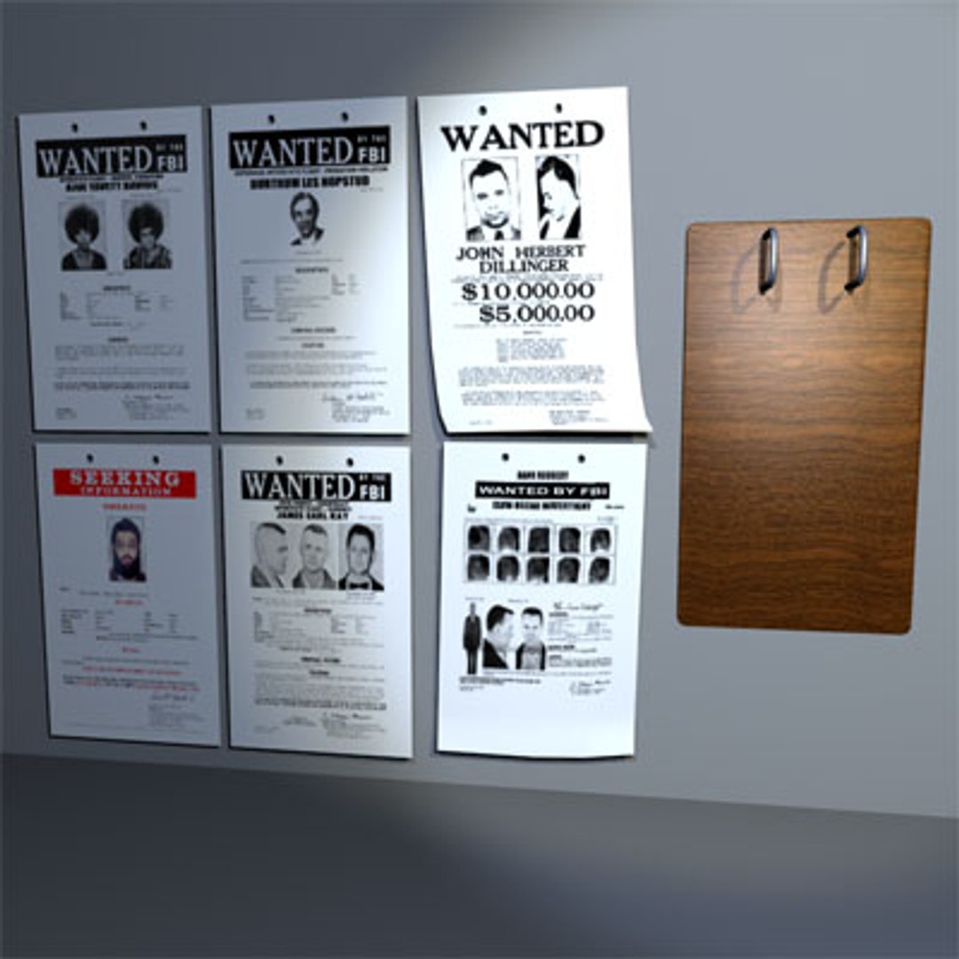 Wanted Poster 01 3d 3ds