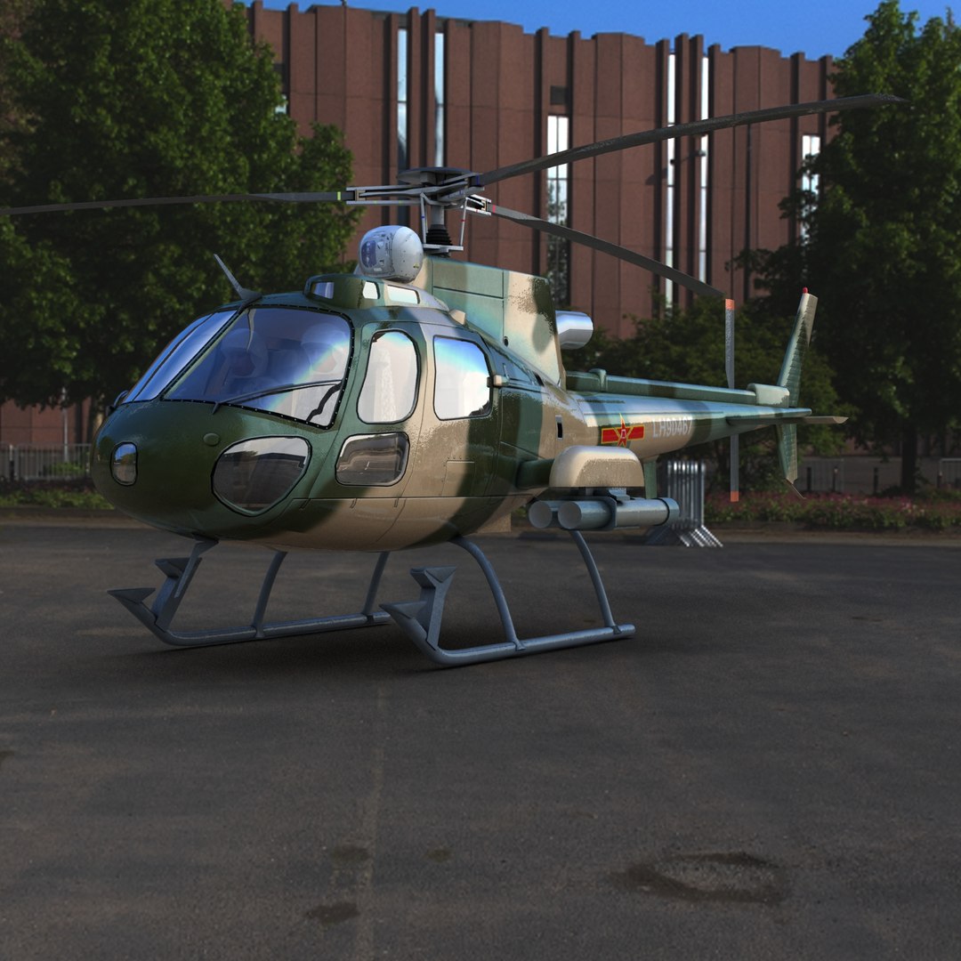 Z-11w Changhe Light Attack 3d Max