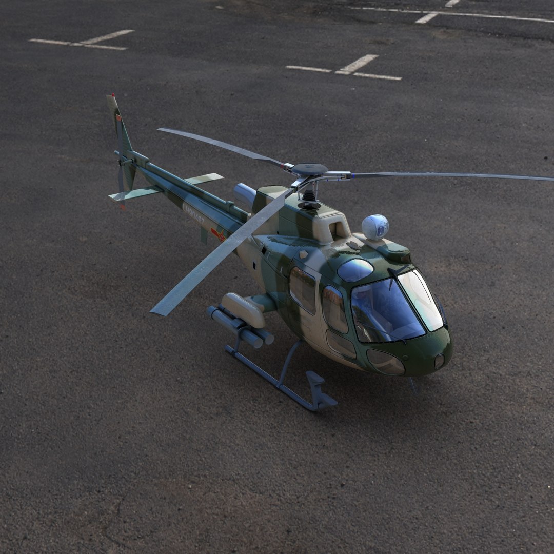 Z-11w Changhe Light Attack 3d Max