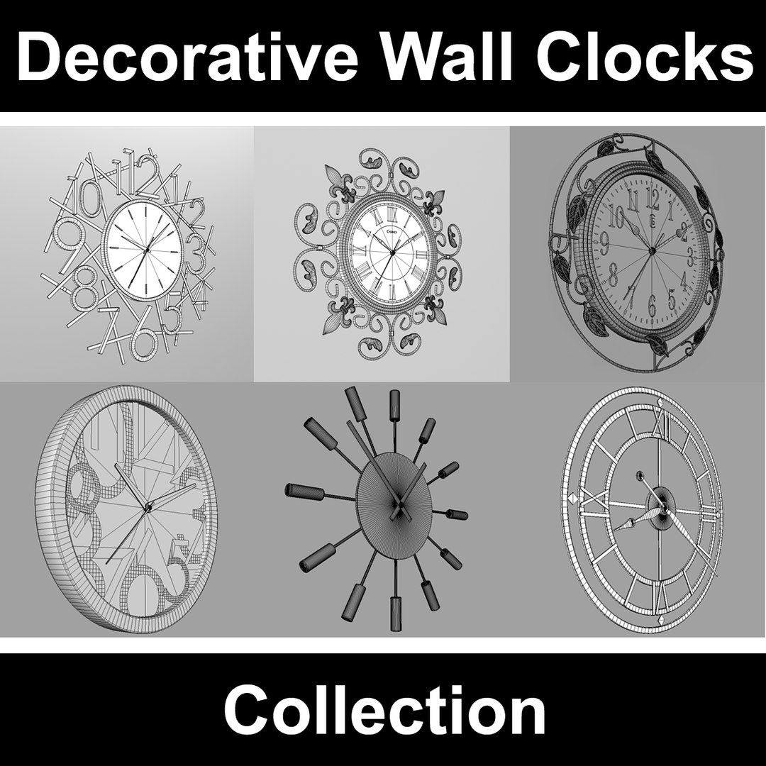 Analog Decorative Wall Clock 3d Max